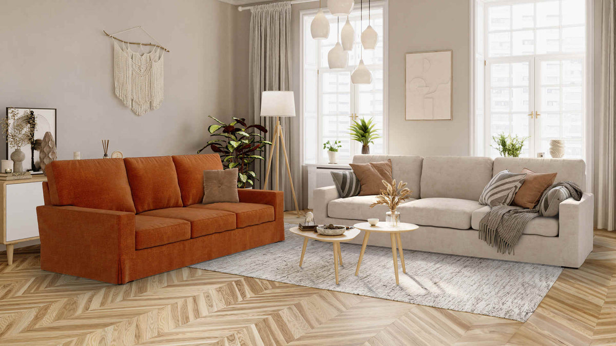 Pottery Barn Turner Square Arm 84" Sofa Slipcover | Comfort Works ...