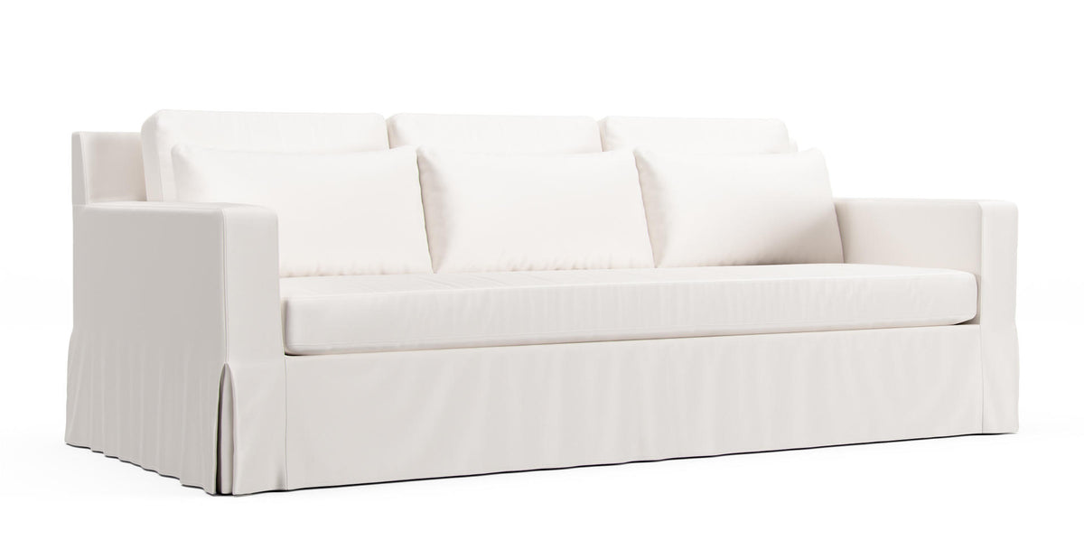 Pottery Barn York Square Arm Deep Seat 95" Grand Sofa Slipcover ...