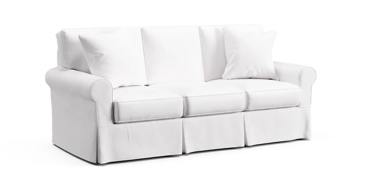 Rowe Nantucket Three Cushion Sofa Slipcover | Comfort Works